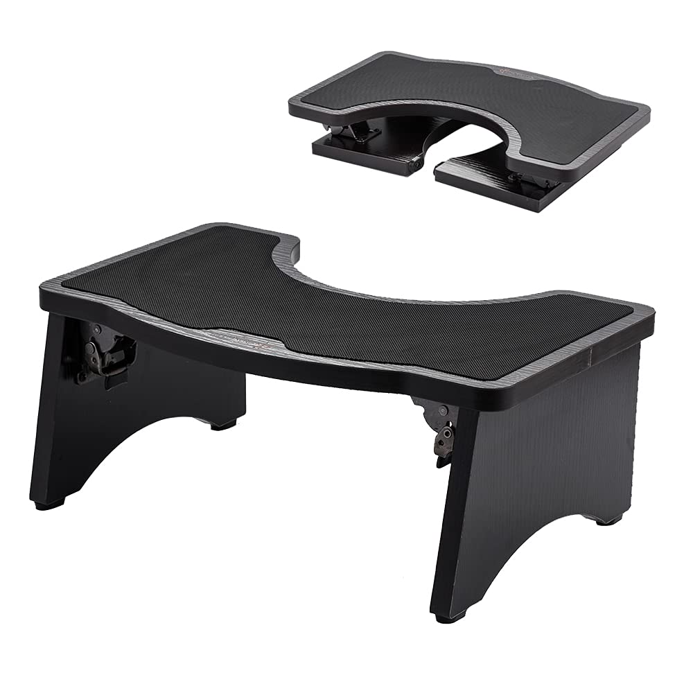 StrongTek Collapsible Squatting Toilet Stool, Wood Step Potty Stool